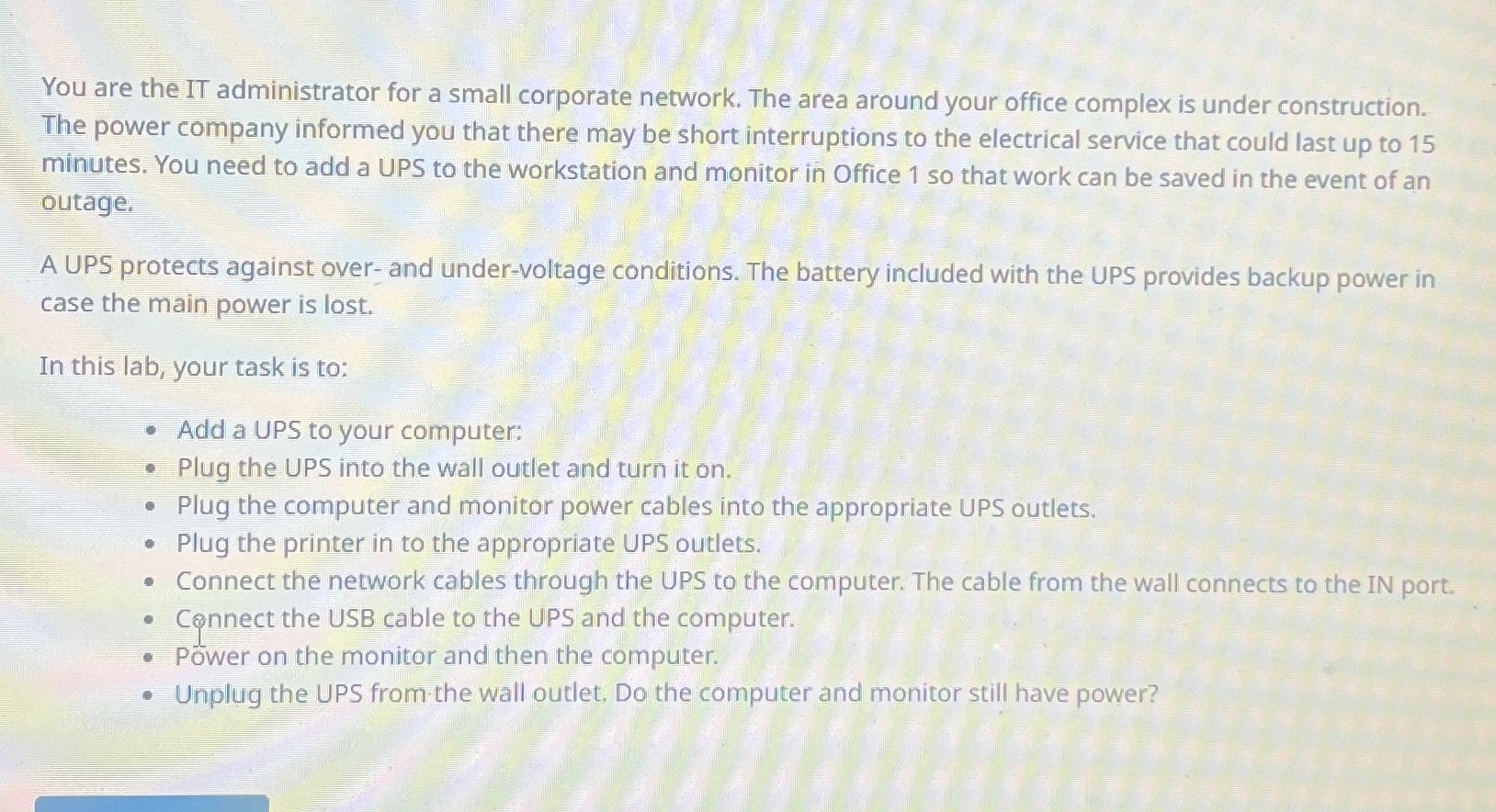 Solved You are the IT administrator for a small corporate | Chegg.com
