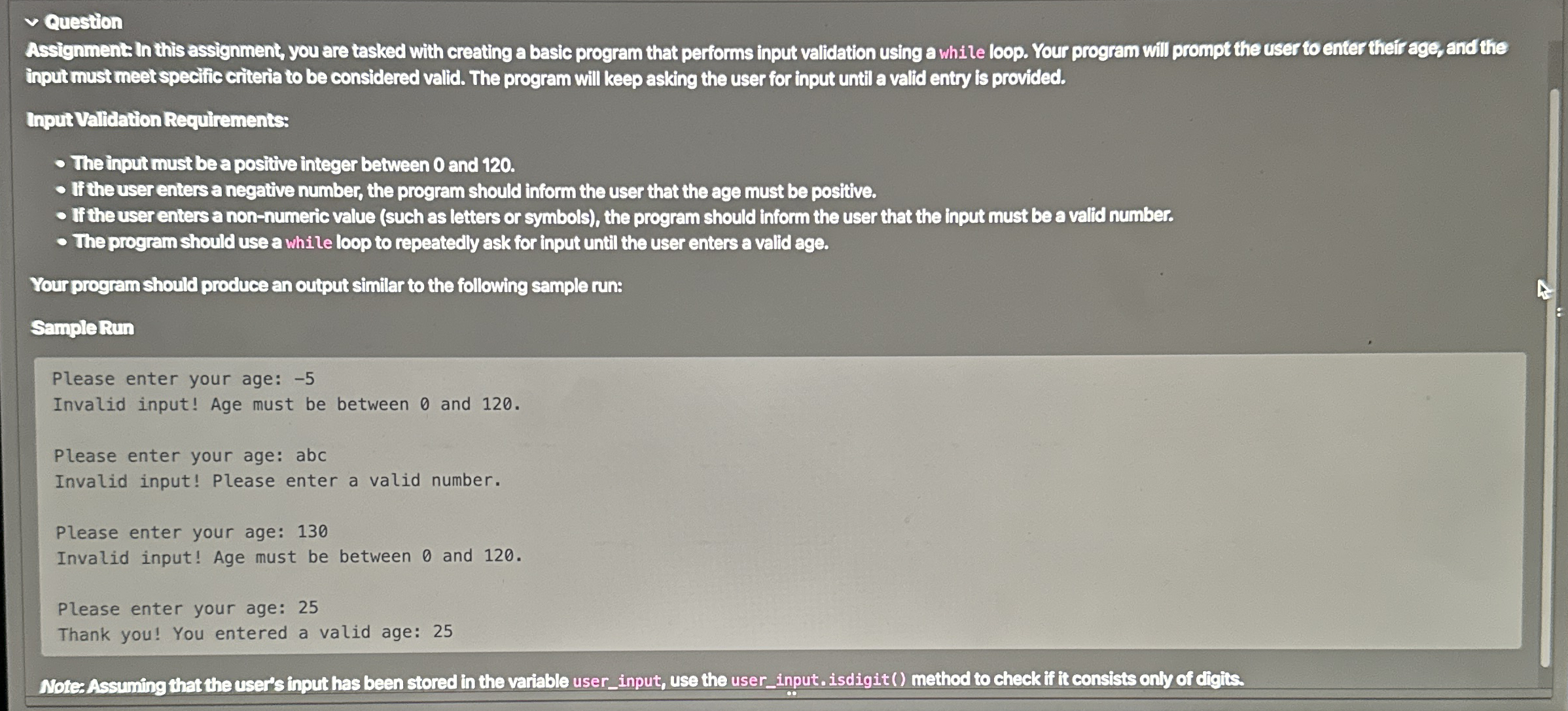 Solved CuestionAssignments this assignment, you are tasked | Chegg.com