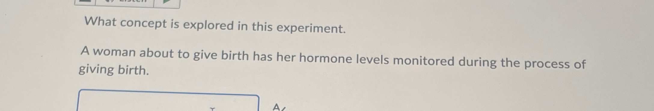 Solved What concept is explored in this experiment.A woman | Chegg.com
