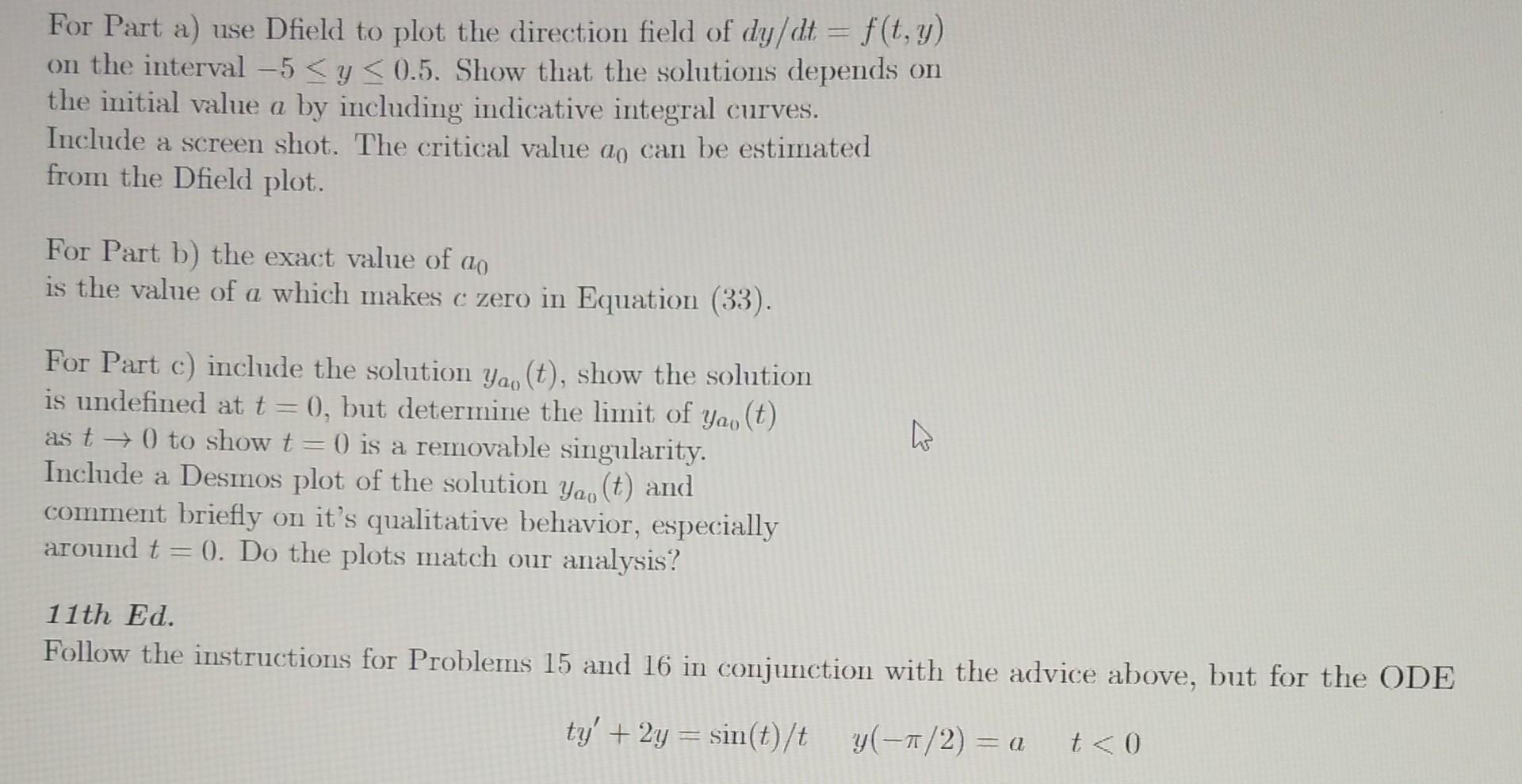 Solved Ordinary differential equation | Chegg.com