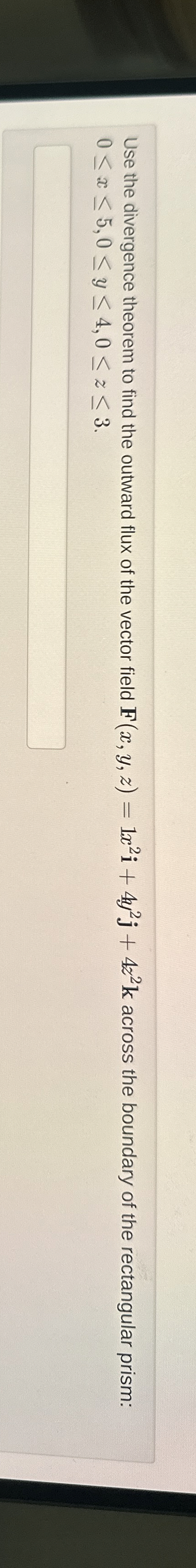 Solved Use the divergence theorem to find the outward flux | Chegg.com