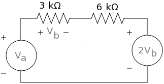 Solved Write the KVL equation for the following circuit then | Chegg.com