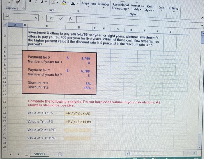 Solved 18.A Clipboard Alignment Number Conditional Format as | Chegg.com
