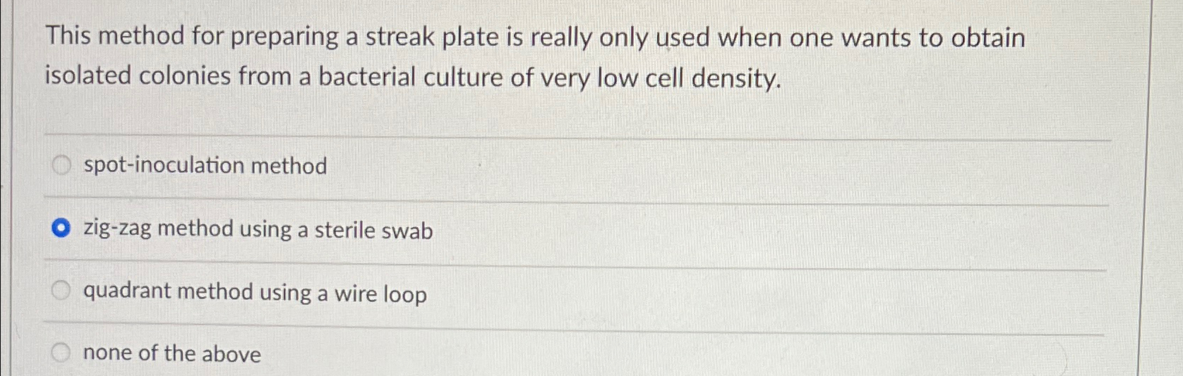 Solved This method for preparing a streak plate is really | Chegg.com