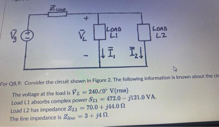 Q8,9: Consider the circuit shown in Figure 2. The | Chegg.com
