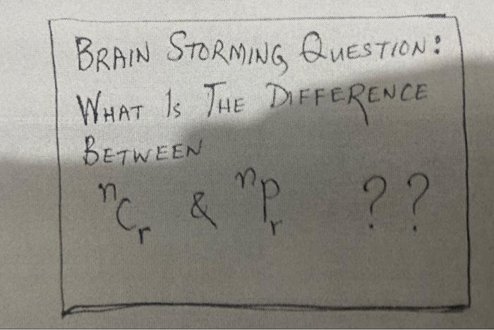 Solved BrAIN STORMING QuESTION: What is The Difference | Chegg.com