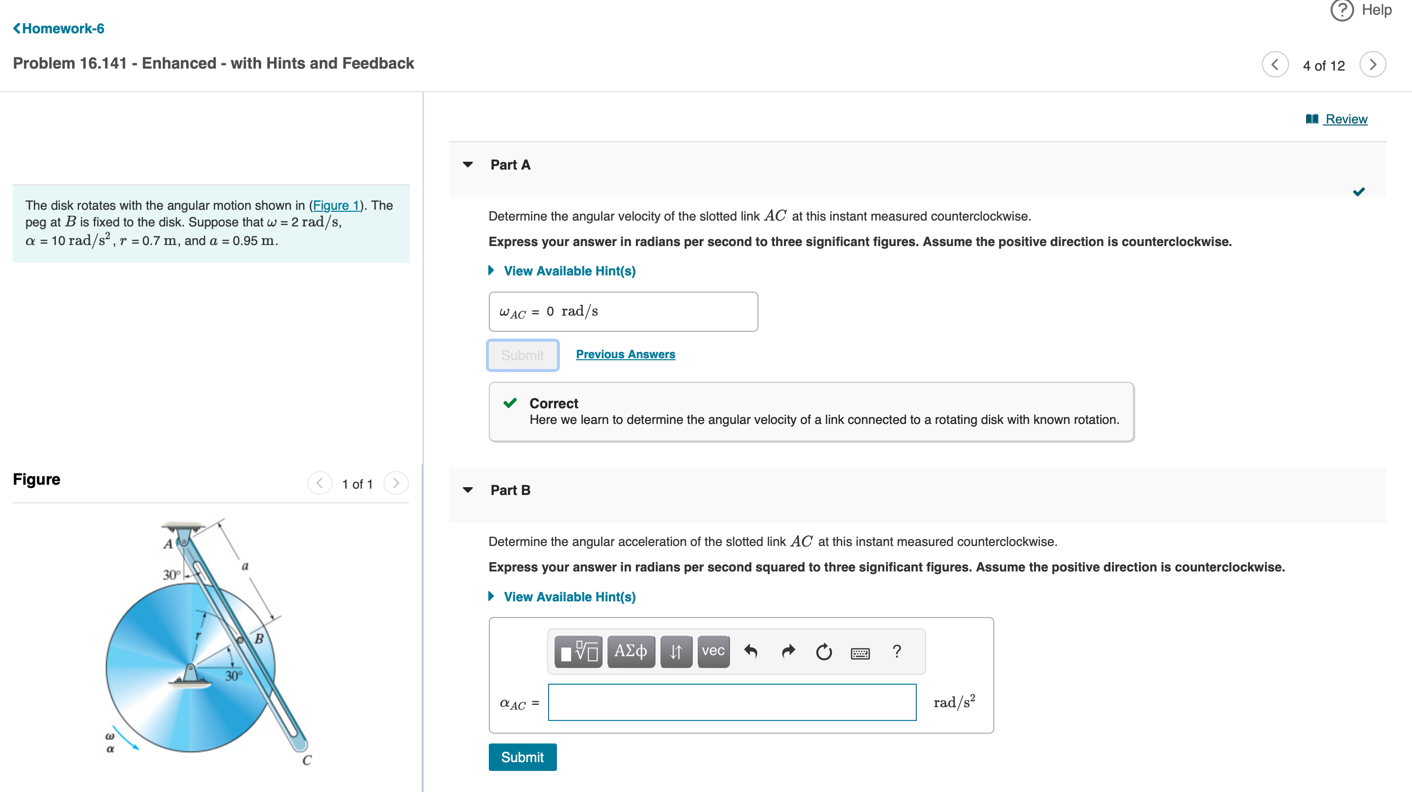 Solved Problem 16.141 - ﻿Enhanced - ﻿with Hints and | Chegg.com