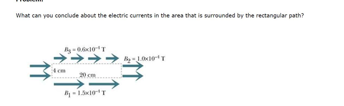 Solved What can you conclude about the electric currents in | Chegg.com