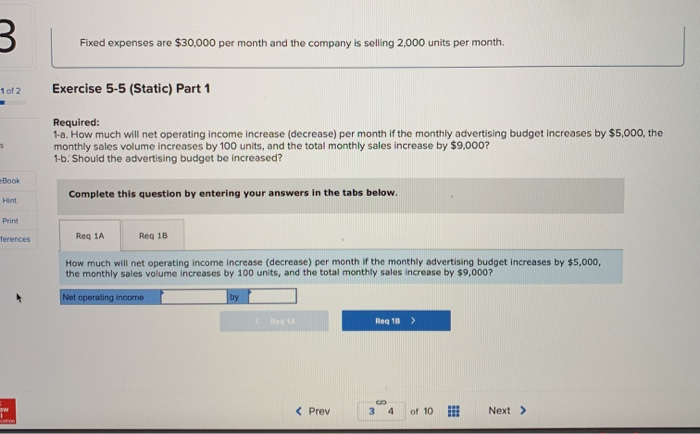 Solved Required information Exercise 5-5 (Static) Changes in | Chegg.com
