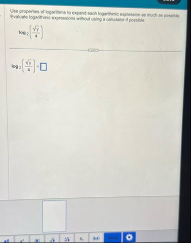 Solved Use properties of logarithms to expand each | Chegg.com