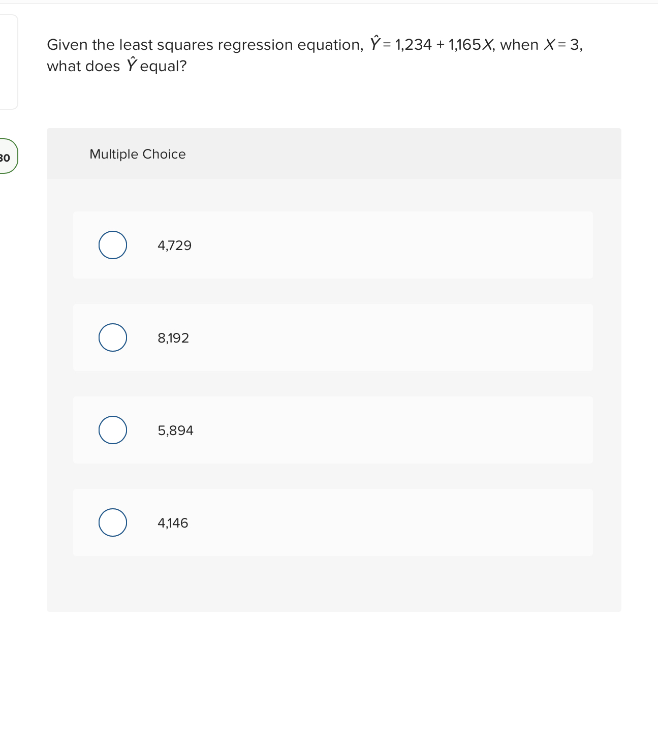 Solved Given the least squares regression equation, | Chegg.com