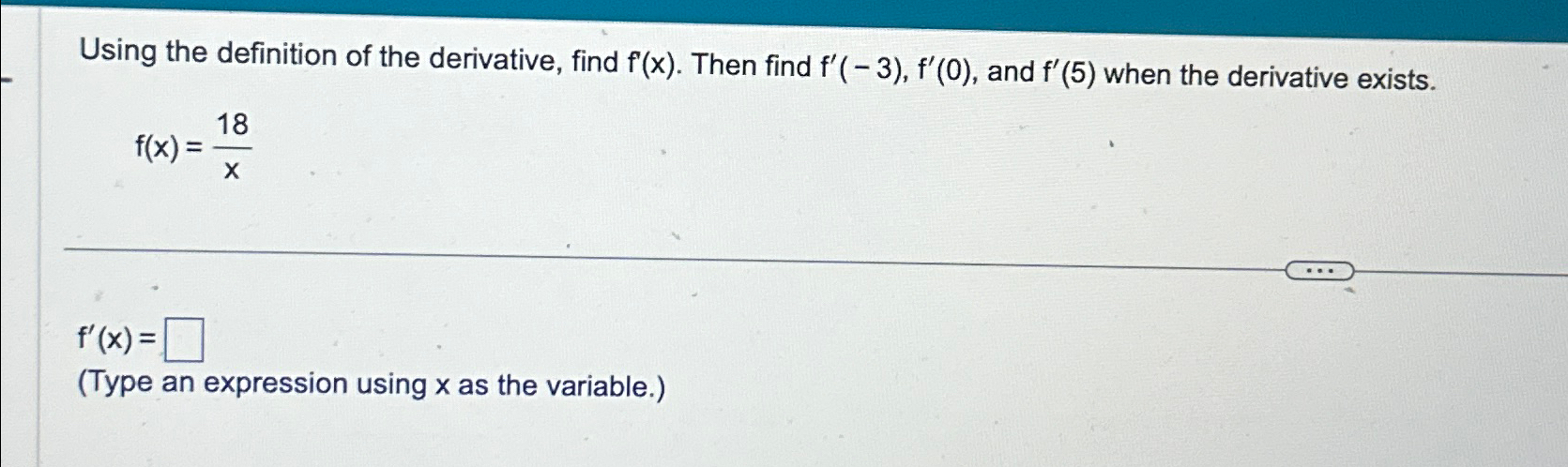 Solved Using The Definition Of The Derivative Find F X