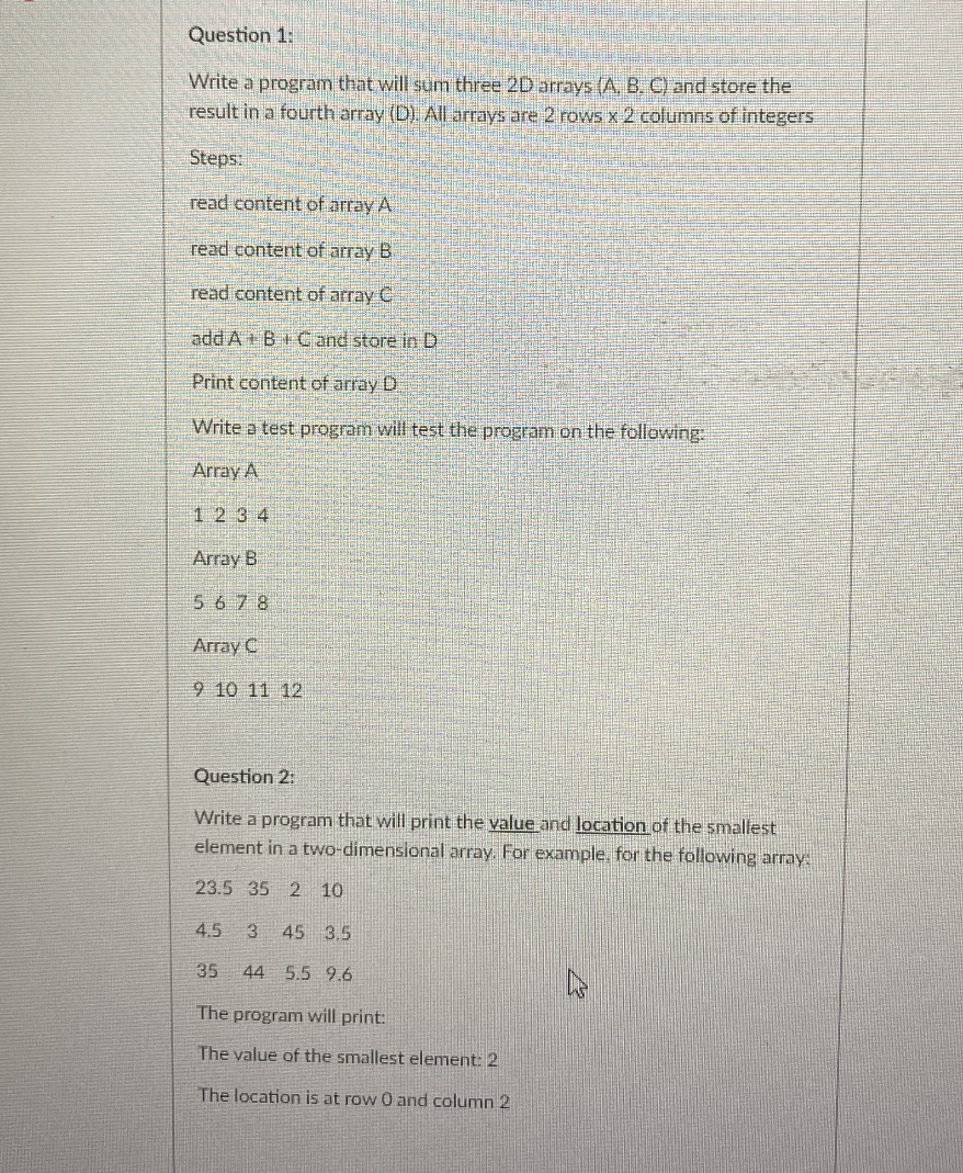 Solved Question 1:Write a Java program that will sum three 2 | Chegg.com