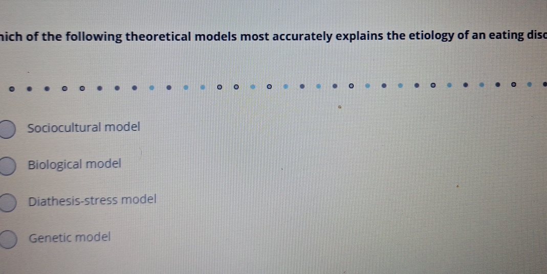 Solved hich of the following theoretical models most | Chegg.com