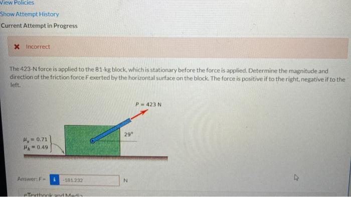 Solved View Policies Show Attempt History Current Attempt in | Chegg.com