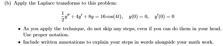Solved Solve this propblem using MUC and Laplace, meaning to | Chegg.com