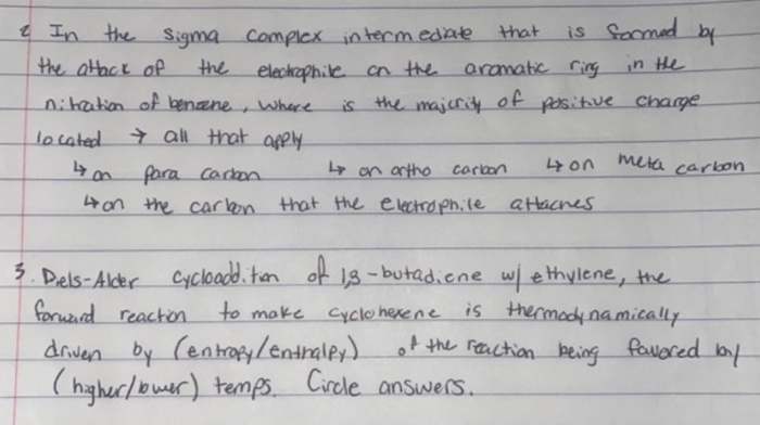 Solved 2 In the Sigma complex intermediate that is formed by | Chegg.com