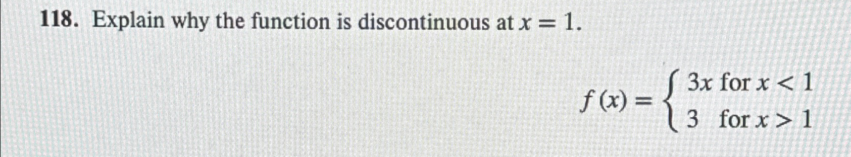 Solved Explain why the function is discontinuous at | Chegg.com