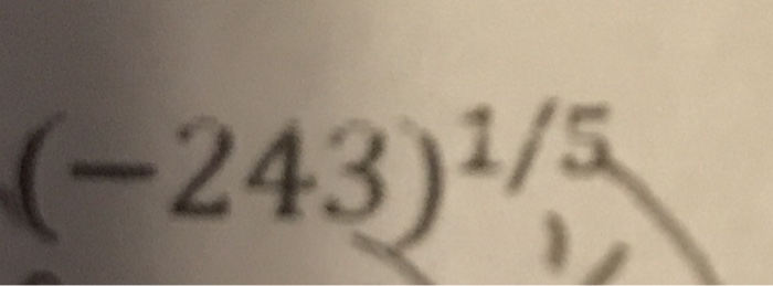 Solved (-243)/5 | Chegg.com