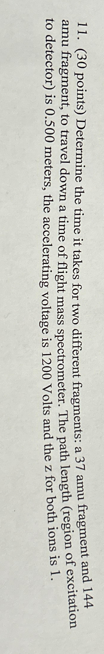 Solved (30 ﻿points) ﻿Determine the time it takes for two | Chegg.com