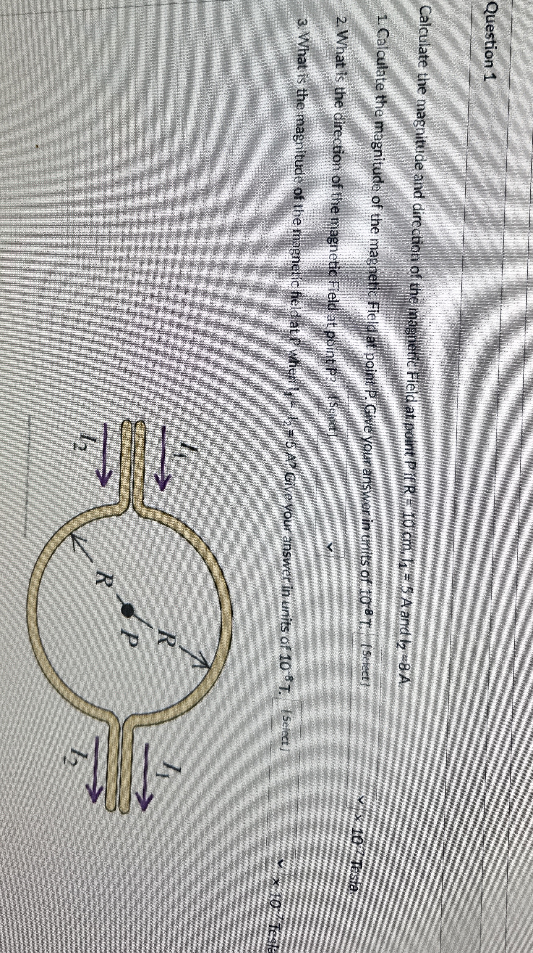 Solved Question 1Calculate the magnitude and direction of | Chegg.com
