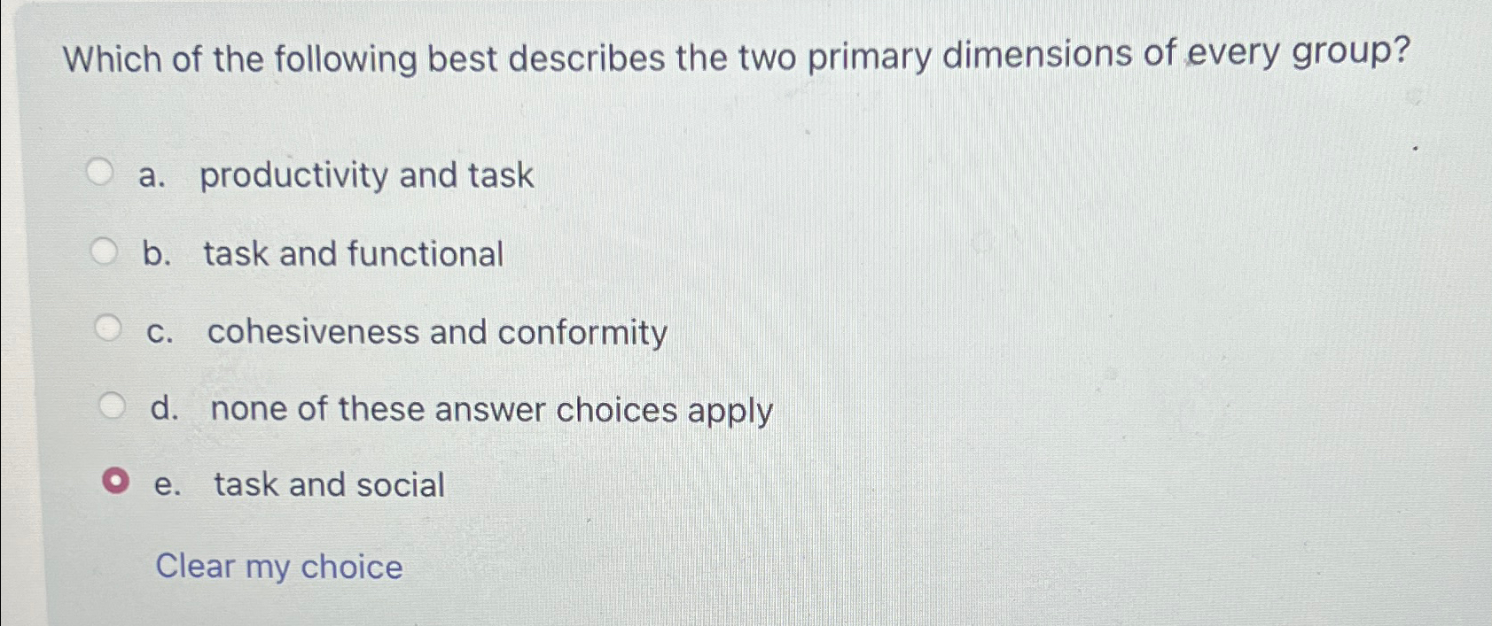 Solved Which of the following best describes the two primary | Chegg.com
