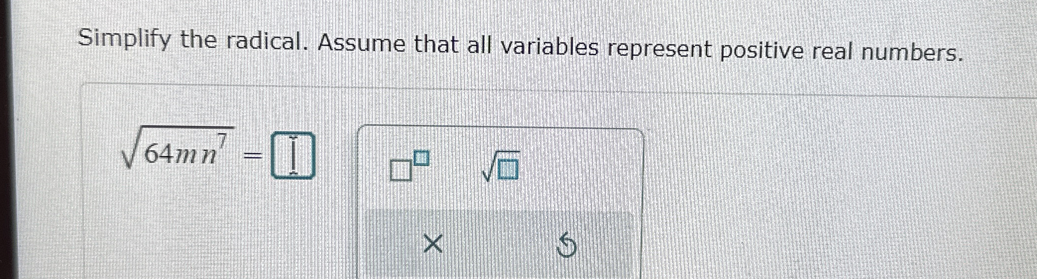 Solved Simplify the radical. Assume that all variables | Chegg.com