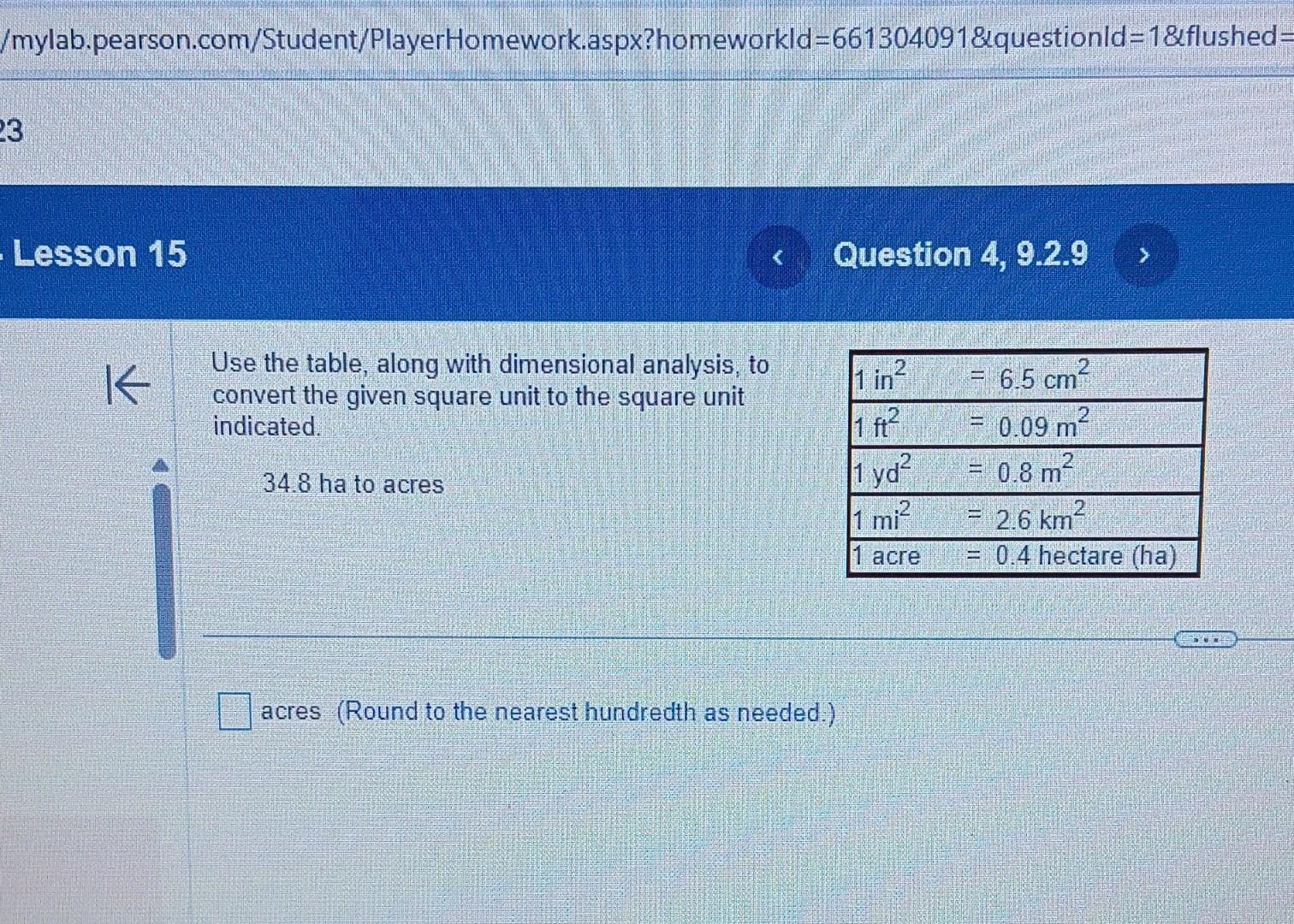 Use the table, along with dimensional analysis, to | Chegg.com