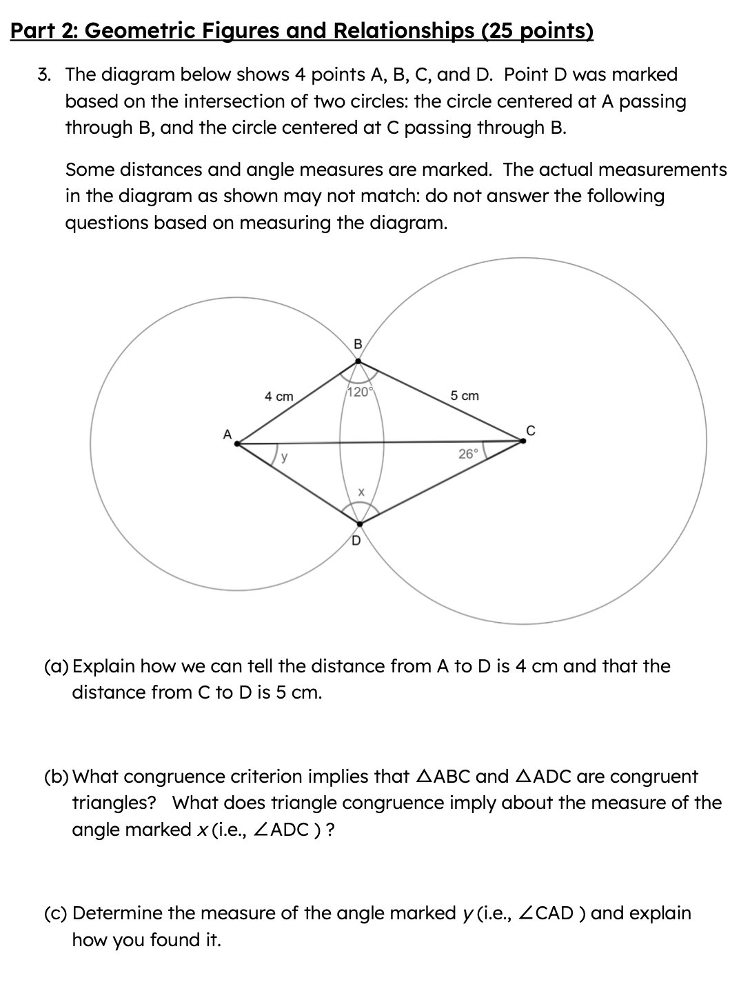 Solved Part 2: Geometric Figures and Relationships (25 | Chegg.com