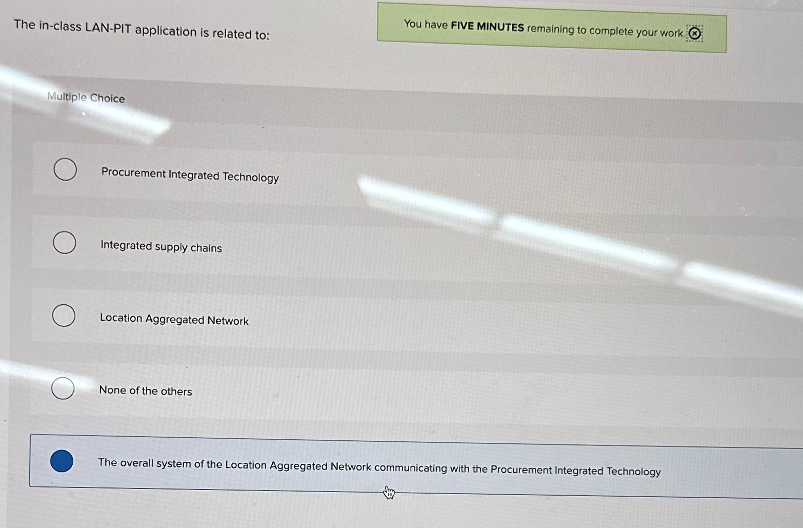 Solved The in-class LAN-PIT application is related to:You | Chegg.com