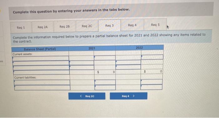 Solved I have to record Journal entries 2a-2c construction | Chegg.com