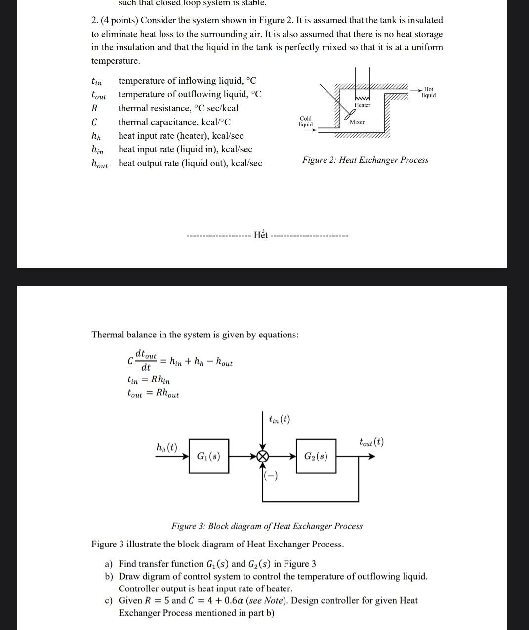 Solved 2. (4 points) Consider the system shown in Figure 2. | Chegg.com