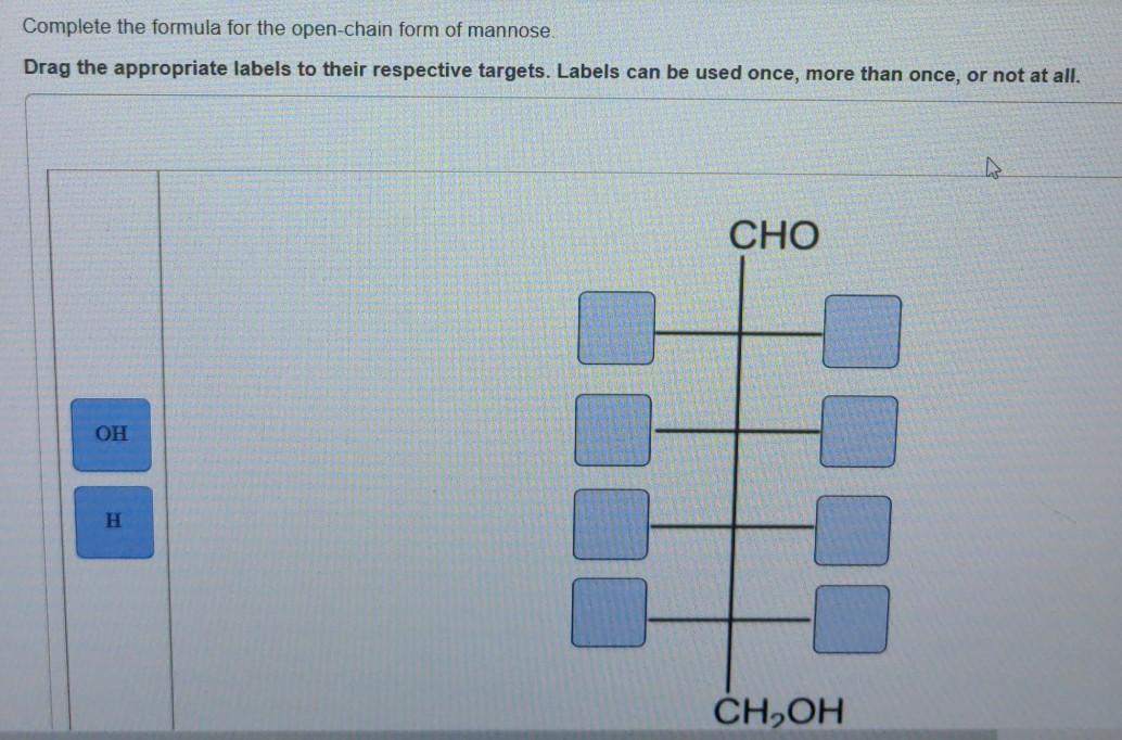 Solved Complete the formula for the open-chain form of | Chegg.com