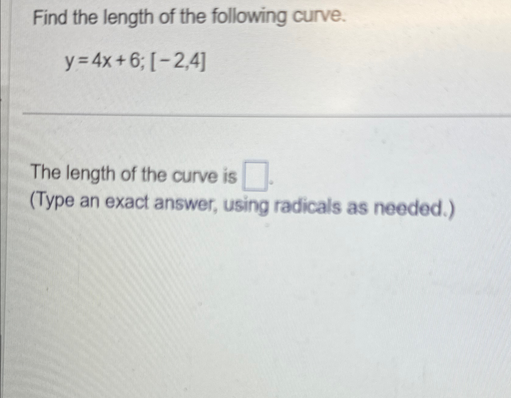 Solved Find the length of the following | Chegg.com
