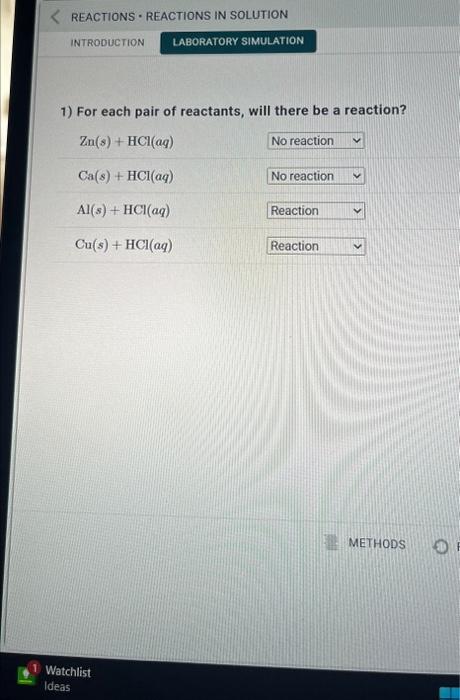 Solved REACTIONS REACTIONS IN SOLUTION Ⓡ INTRODUCTION 1 | Chegg.com