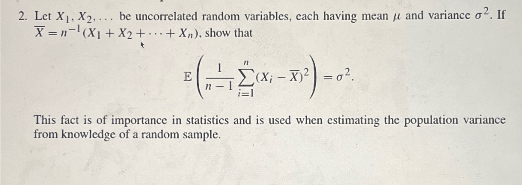 Let x1,x2,dots be uncorrelated random variables, each | Chegg.com