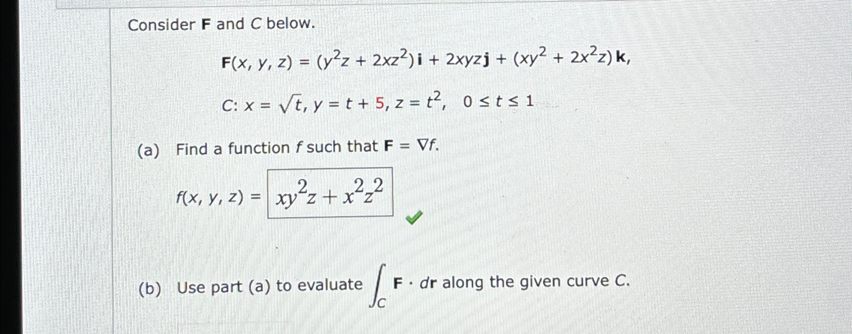 Solved Consider F ﻿and C | Chegg.com