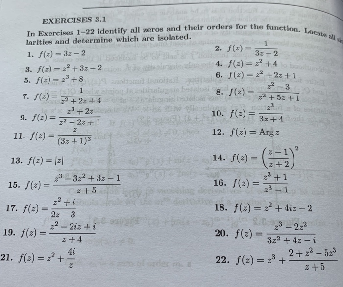 Solved uction. Locate all si 2. f(x) = 32 - 2 EXERCISES 3.1 | Chegg.com