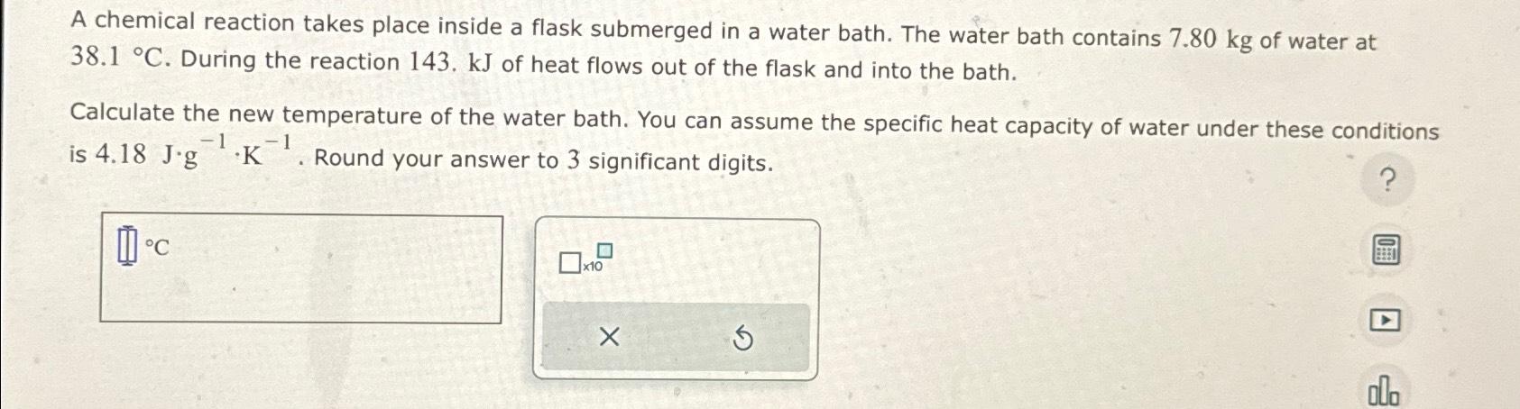 Solved A chemical reaction takes place inside a flask | Chegg.com