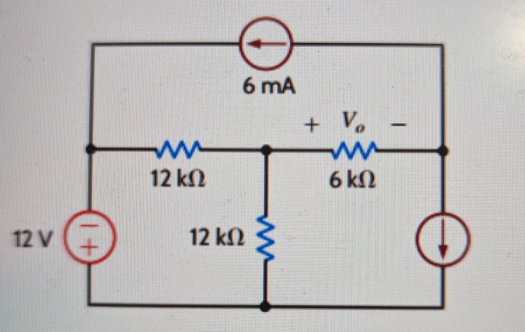 Solved find the I which passed 6000 Ohm resistance, with the | Chegg.com