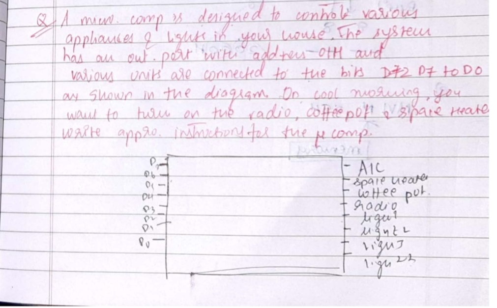 a microprocessor is designed to control various | Chegg.com