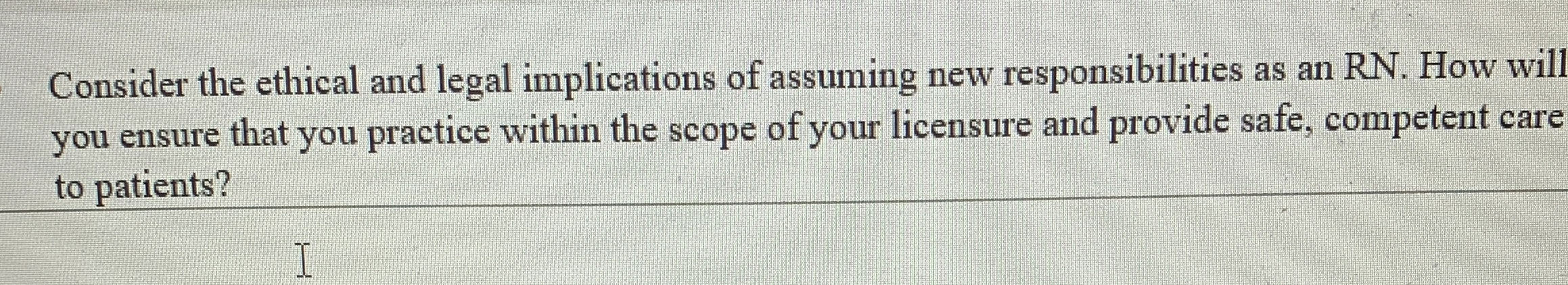Solved Consider the ethical and legal implications of | Chegg.com