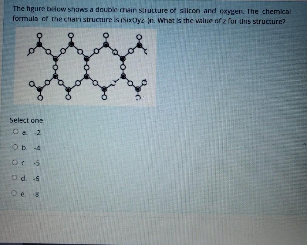 Solved The figure below shows a double chain structure of | Chegg.com