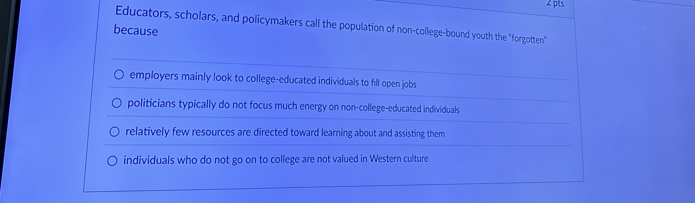 Solved Educators, scholars, and policymakers call the | Chegg.com