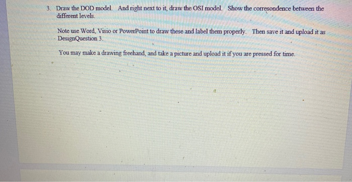 Solved 3. Draw the DOD model. And right next to it, draw the | Chegg.com