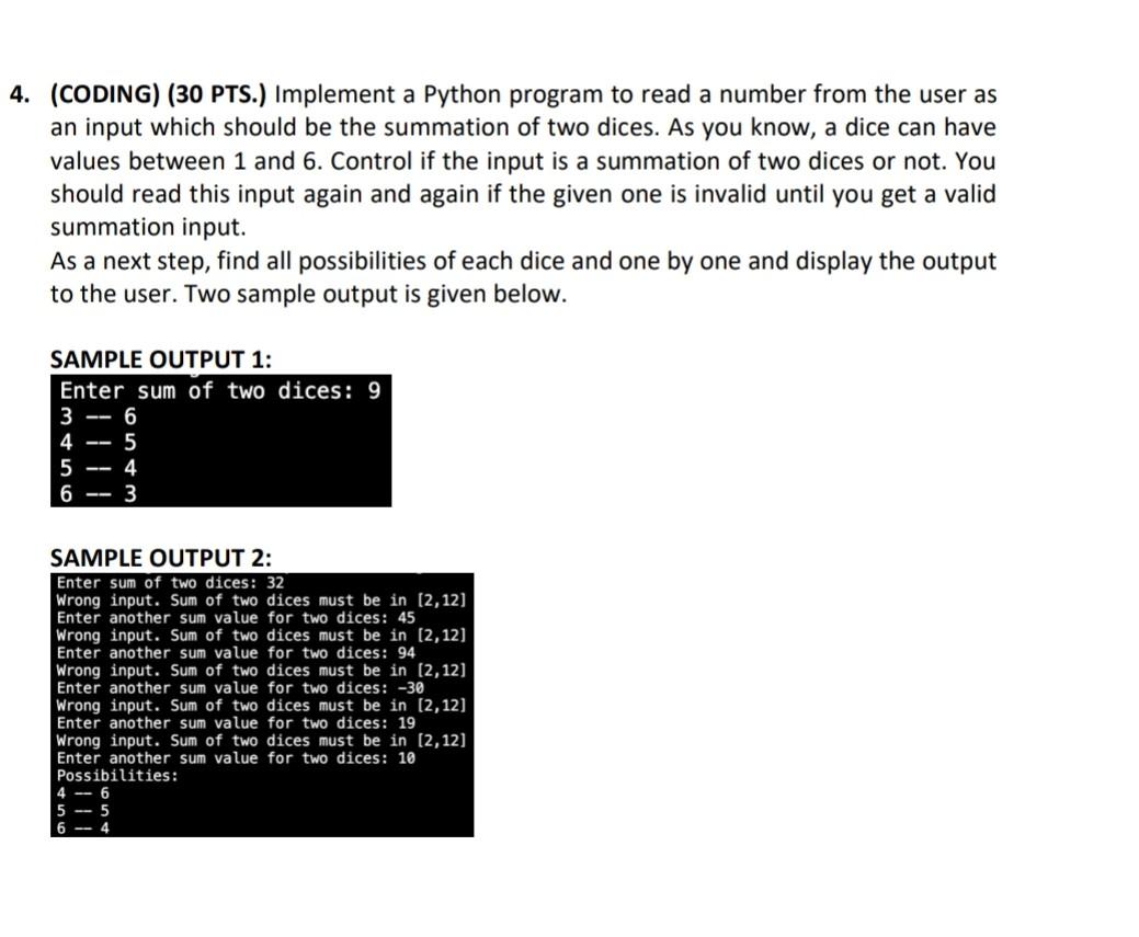 Solved Coding 30 Pts Implement A Python Program To Read 5147