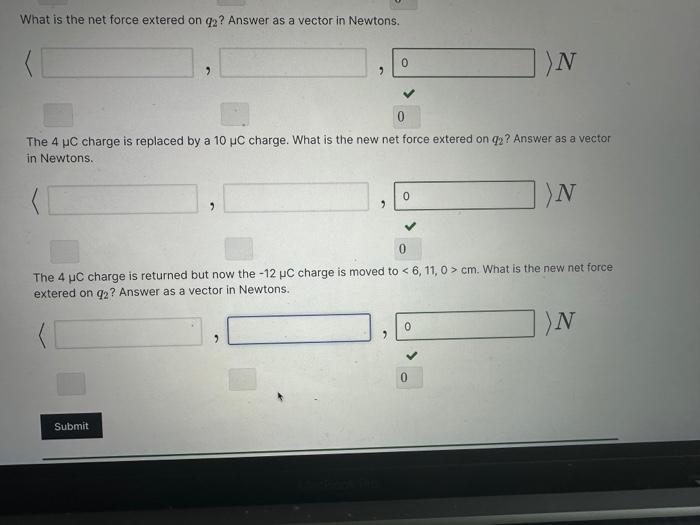 Solved A 4μC charge q1 located at the origin cm | Chegg.com