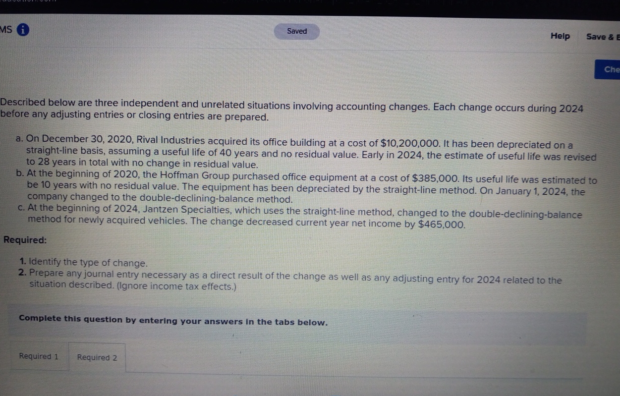 Solved MS (iHelpSave &Described below are three independent | Chegg.com