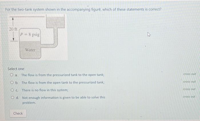 Solved For the two-tank system shown in the accompanying | Chegg.com
