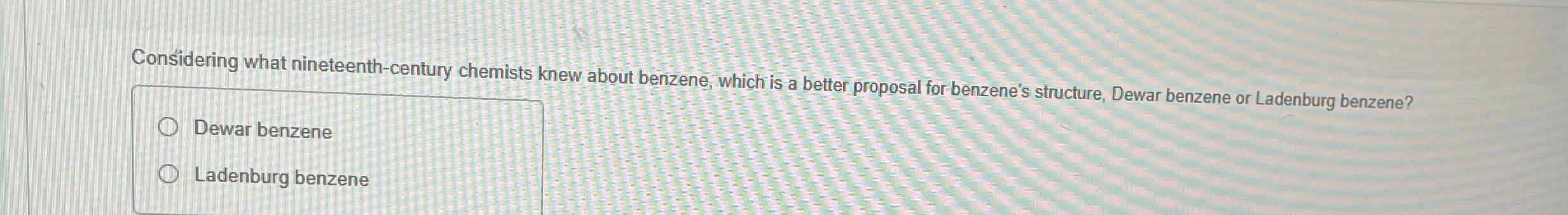 Solved Considering what nineteenth-century chemists knew | Chegg.com